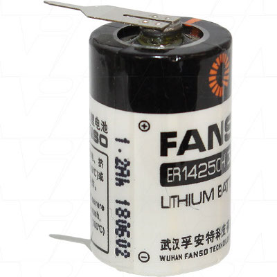 Fanso ER14250H/2PT 1/2AA Lithium Thionyl Chl Battery|SIMPOWER